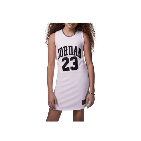 Jordan | Dresses | Nwt Jordan Girls Nike Jersey Dress Pink Foam Size L ...